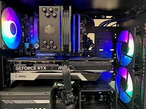 AVGPC Hellfire Series Gaming PC - AMD Ryzen 5 5600G 6-Core 3.90 GHz, RTX 2060 Super 8GB DDR6, 16GB 3200MHz DDR4, 1TB NVMe SSD, Hyper 212 Cooler, ARGB Fans, MasterBox 3.1 Lite TG Case, Windows 10