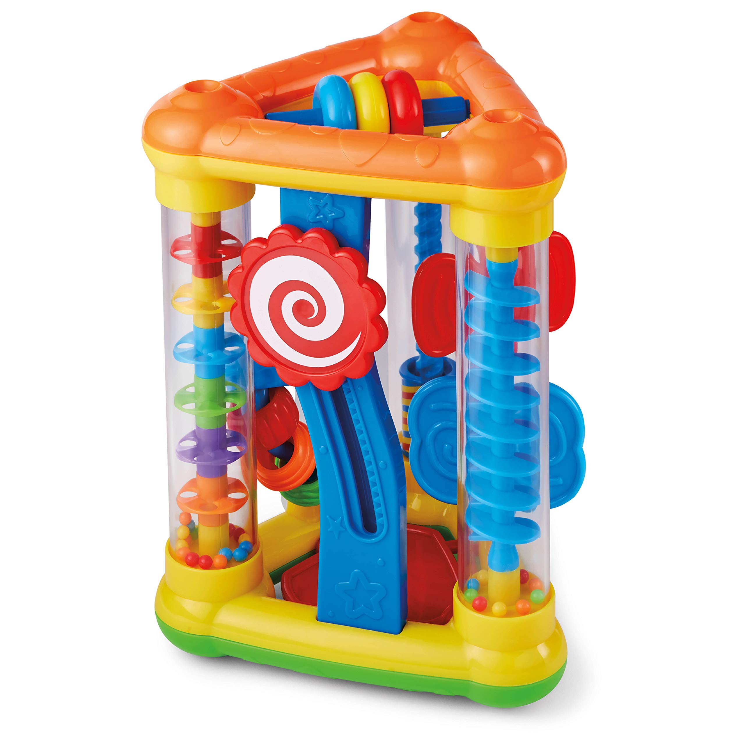 Kidoozie Activity Triangle - Development Learning Toy with Different Textures and Colors for Infants and Toddlers Ages 9-24 Months - Great for Visual Development and Sensory Exploration!