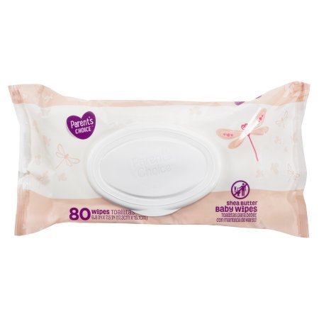 Parents Choice - Baby Wipes - Shea Butter - 3 Packs of 80