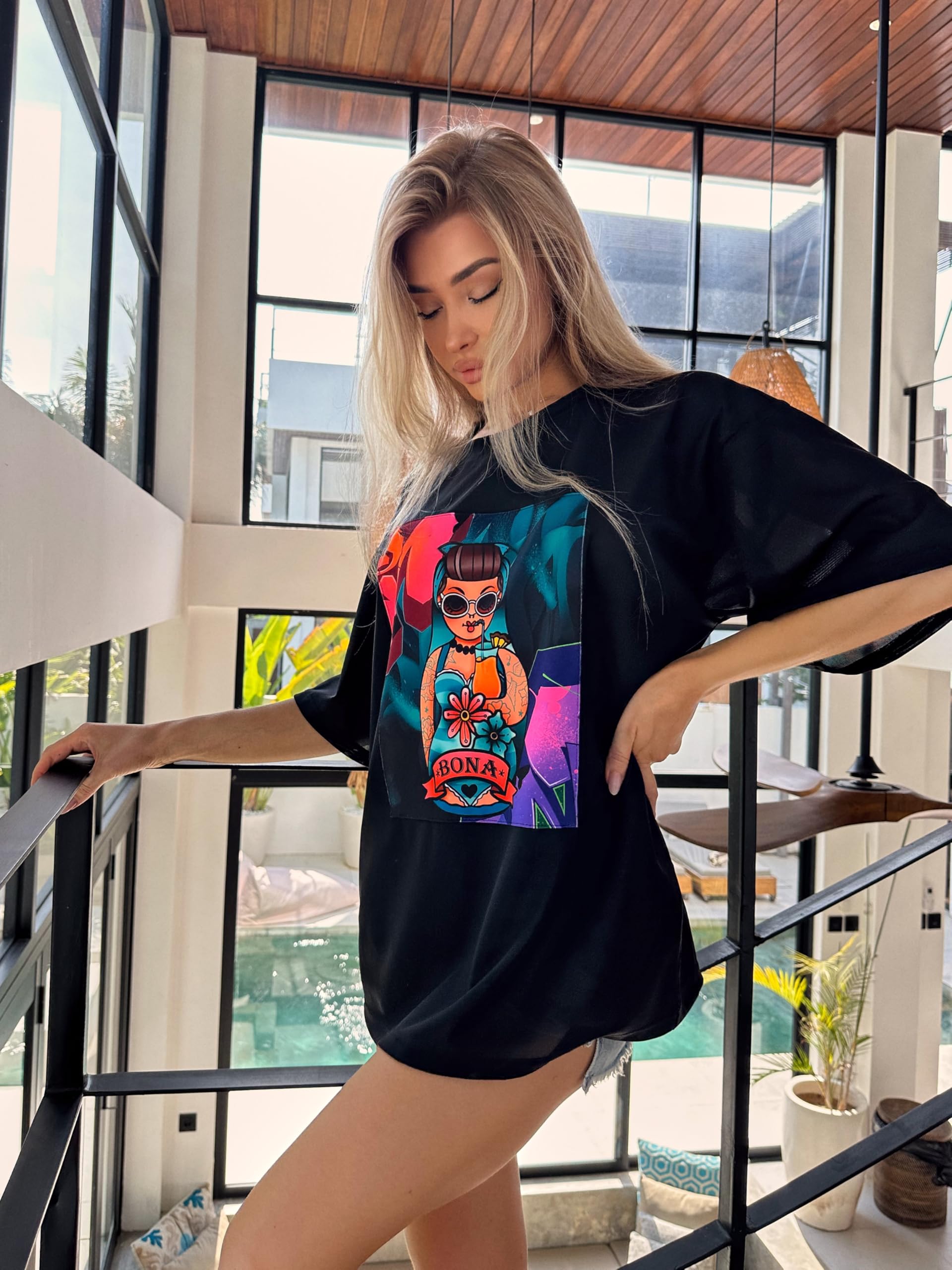 Bona Fide T-Shirts for Women – Women Summer Tops – Comfortable T Shirt with Short Sleeve