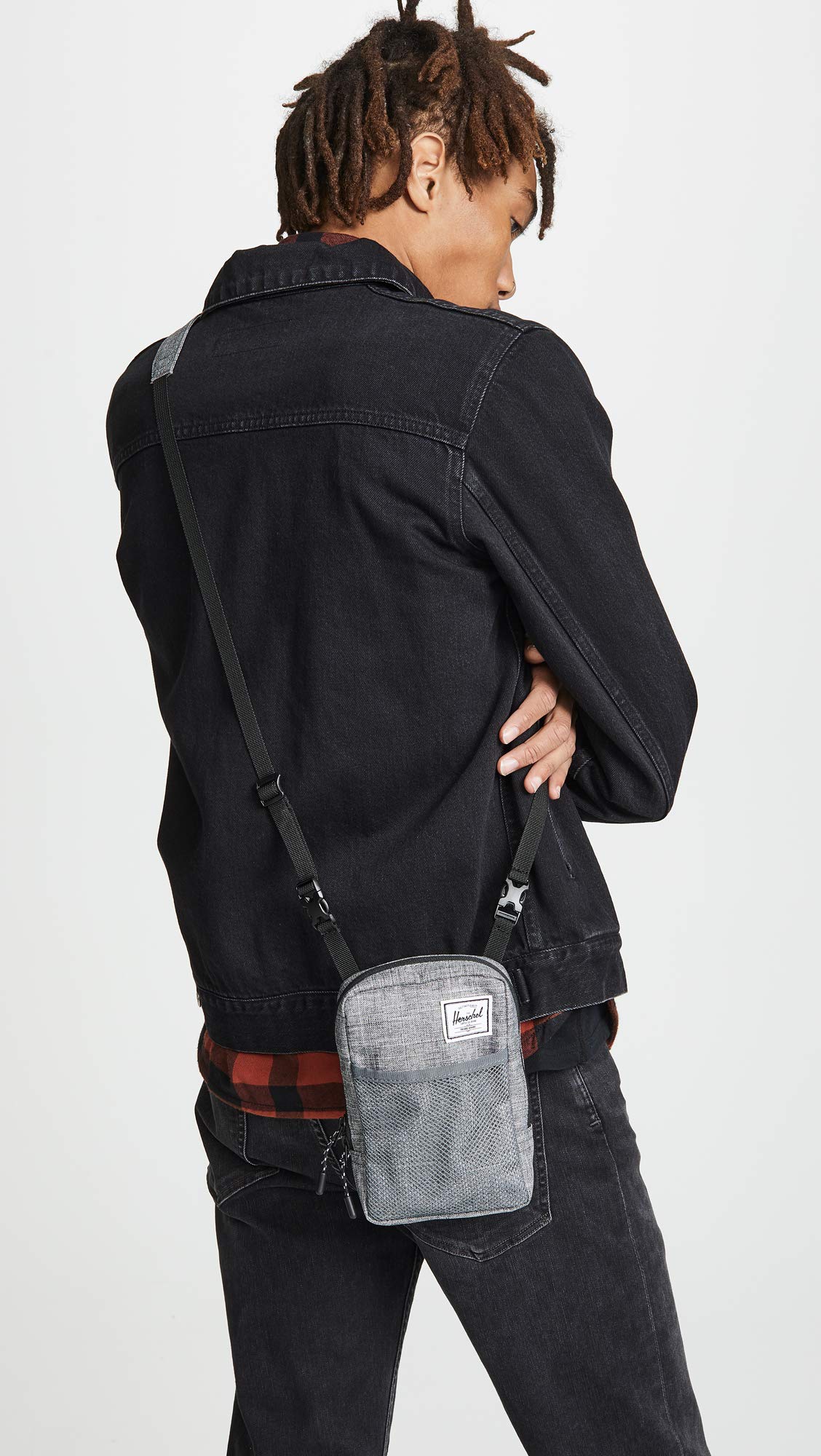 Herschel Sinclair Cross Body Bag, Raven Crosshatch, Large,10567-00919-OS