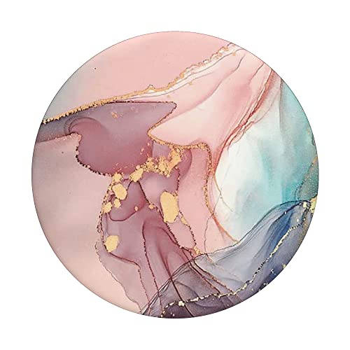 Blue Gray Abstract Illustration Pattern Phone Popper PopSockets Swappable PopGrip
