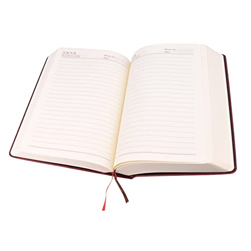 SAYEEC Journal with Pen Set A5 360 Sheets Thick Journal Notebook Large Lined Paper Soft Faux Leather Hardcover Vintage Notebook for Writing,Taking Notes, Anniversary/Birthday/Mother's Day Gift (Dark Red)