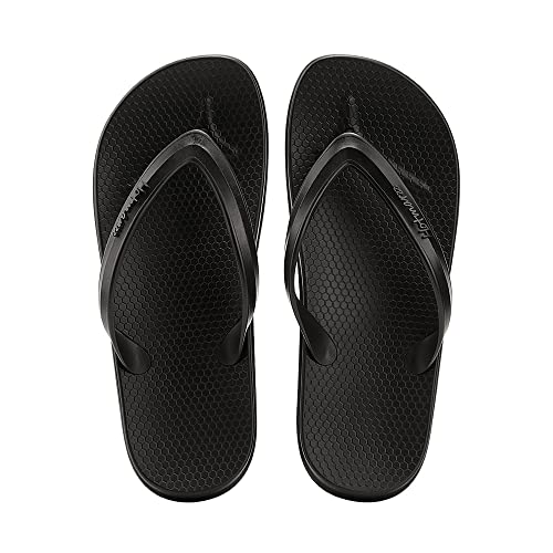 Hotmarzz Men's Slippers Flip Flops 2023 Series Size 11 US / 44 EU, 006A Black