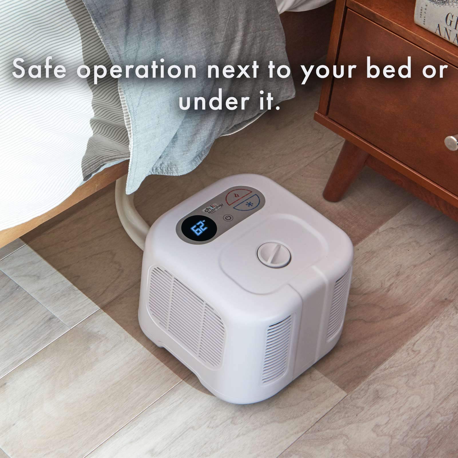Chilipad Cube Bed Cooling System - Cooling & Heating Mattress Topper, Set Individual Bed Temperature, Sleep Enhancement, Temp Range of 60-115°F, ME Half King or TwinXL Size (38"W x 80"L), Model: CP502