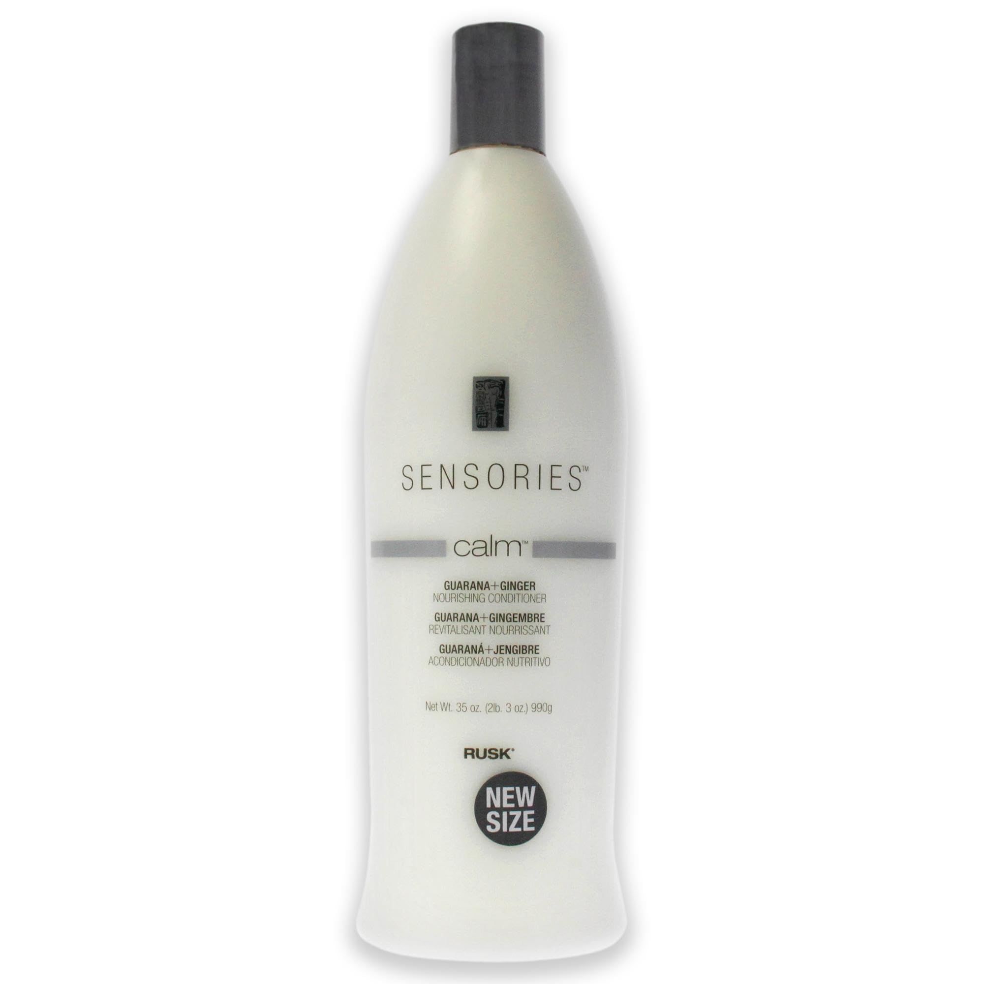 RUSK Sensories Calm Guarana and Ginger Nourishing Conditioner, Nourishes and Detangles all Hair Types, 33.8 fl. oz.