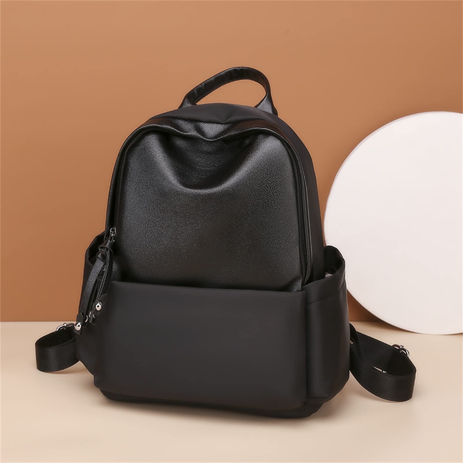 AuSion Leather Backpack Purse for Women Laptop Backpacks Travel Crossbody Bag