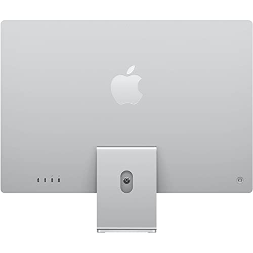 Apple iMac 24" with Retina 4.5K Display, M1 Chip with 8-Core CPU and 8-Core GPU, 16GB Memory, 1TB SSD, Gigabit Ethernet, Magic Keyboard with Touch ID and Numeric Keypad, Silver, Mid 2021