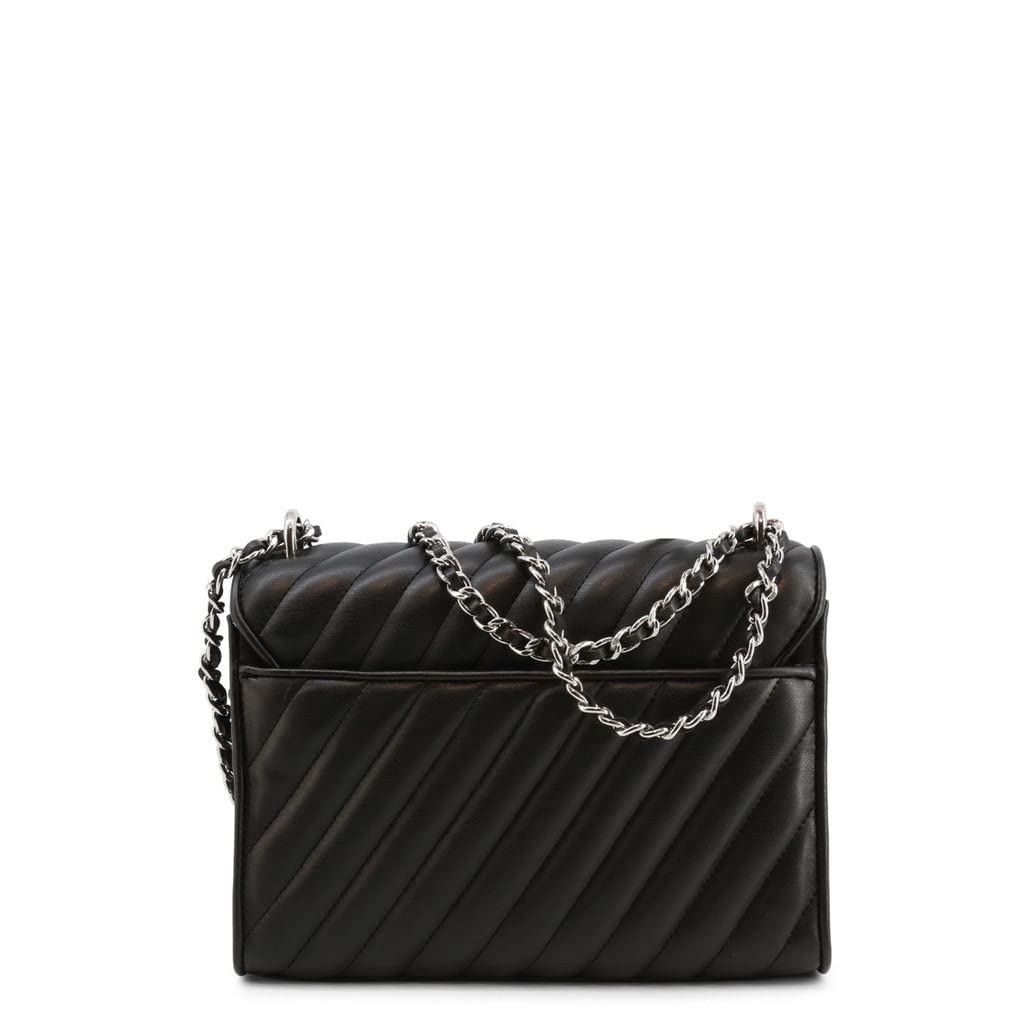 Michael Michael Kors Women's Medium Rose Quilted Leather Flap Bag in Black, Style 35T0SX0L2U