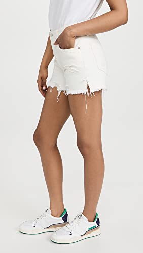 Free People Women's Makai Cutoff Jean Shorts, Bright White, 26