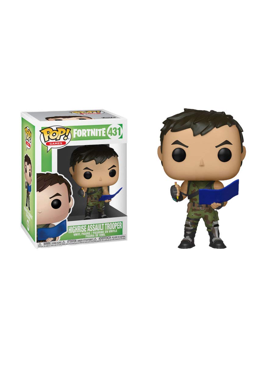 Funko POP Pop! Games: Fortnite - Highrise Assault Trooper, Multicolor, One Size