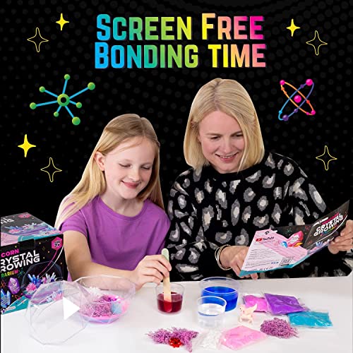 Original Stationery Grow Your Own Crystal Unicorn Terrarium Kit, Crystal Growing Kit with Everything Needed to Grow 3 Real Crystals for Kids, Fun Creative Experiment & Unicorn Terrarium Kit for Girls