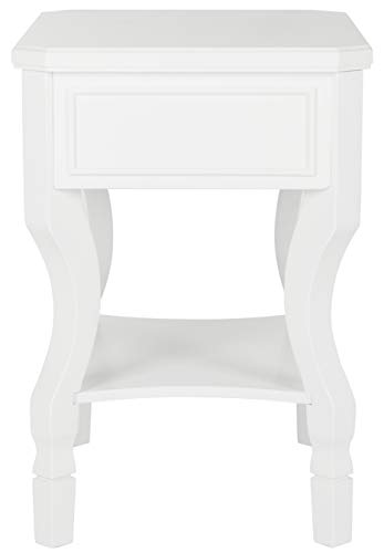Safavieh Home Collection Alaia White 1-Drawer Nightstand
