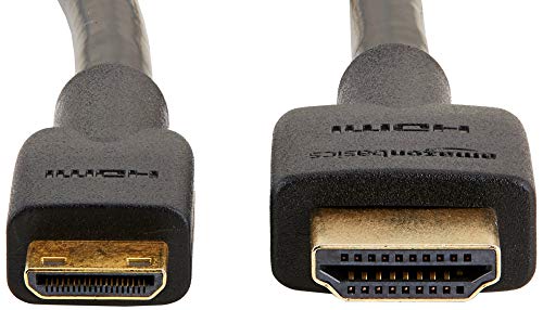 Amazon Basics High-Speed Mini-HDMI to HDMI TV Adapter Cable (Supports Ethernet, 3D, and Audio Return) - 10 Feet (10-Pack)