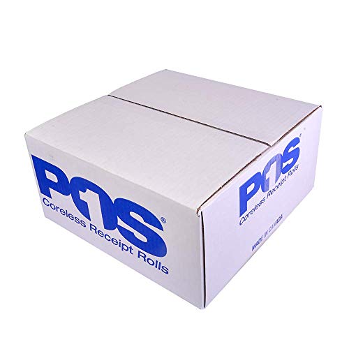 POS1 Thermal Paper Rolls 2-1/4 x 75 ft | 38mm diameter | fits Verifone vx520 | fits Ingenico iCT220 and iWL250 | CORELESS | BPA Free | 50 rolls per case