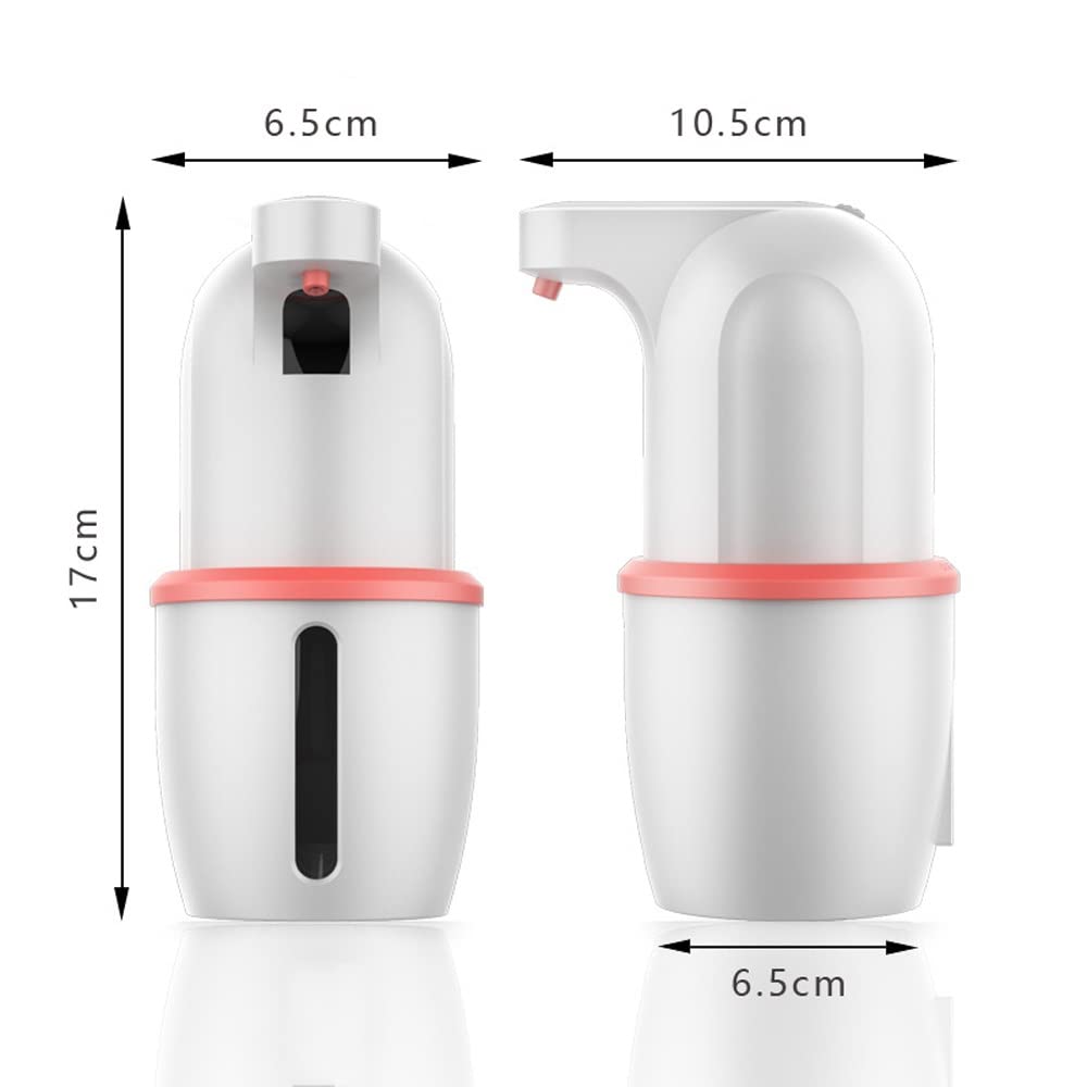 AVLUZ Soap Dispenser, Automatic Induction Foaming Soap Dispenser, Touchless Infrared Sensor USB Rechargeable Liquid Dispenser (Color : Red)