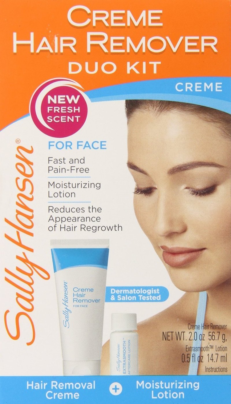 Sally Hansen Facial Hair Creme Remover Kit 1 ea (Pack of 8)