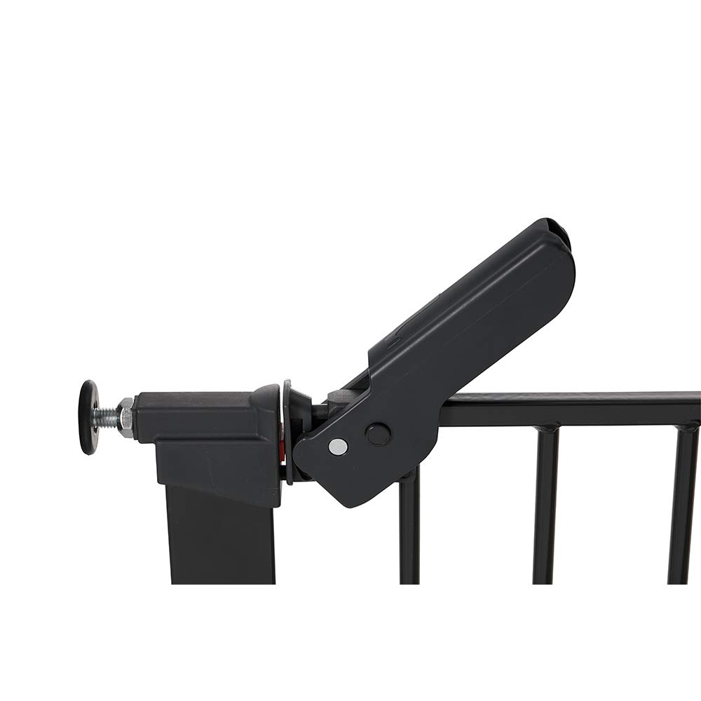 BabyDan Premier True Pressure Fit 28.9-36.7 Inch Doorway Stairway Safety Baby Gate, Black