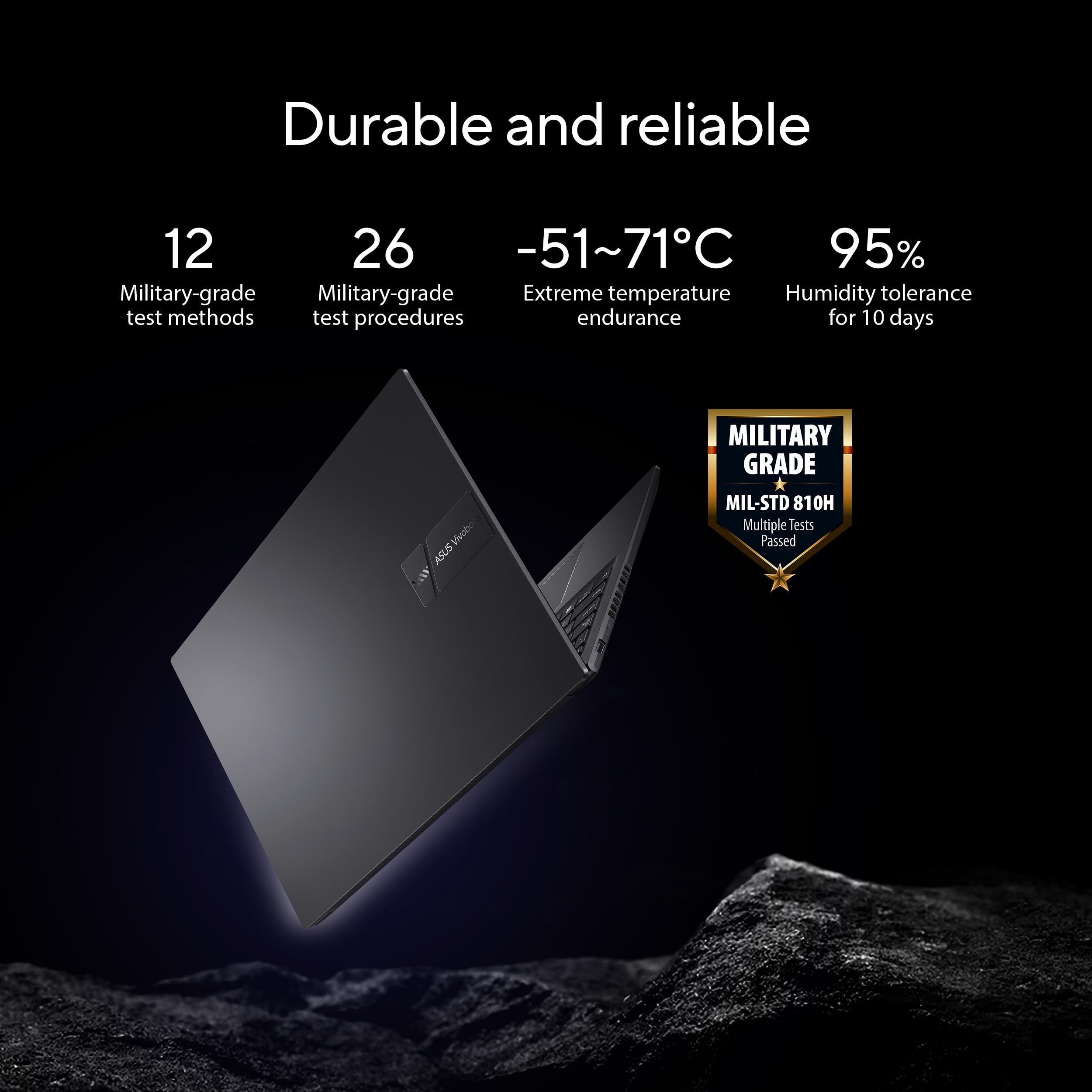 ASUS Vivobook 16 Laptop, 16” WUXGA 1920X1200 16:10 Display, AMD Ryzen™ 5 5625U CPU, AMD Radeon™ Graphics, 8GB RAM, 512GB SSD, Fingerprint Sensor, Windows 11 Home, Indie Black, M1605YA-EH54
