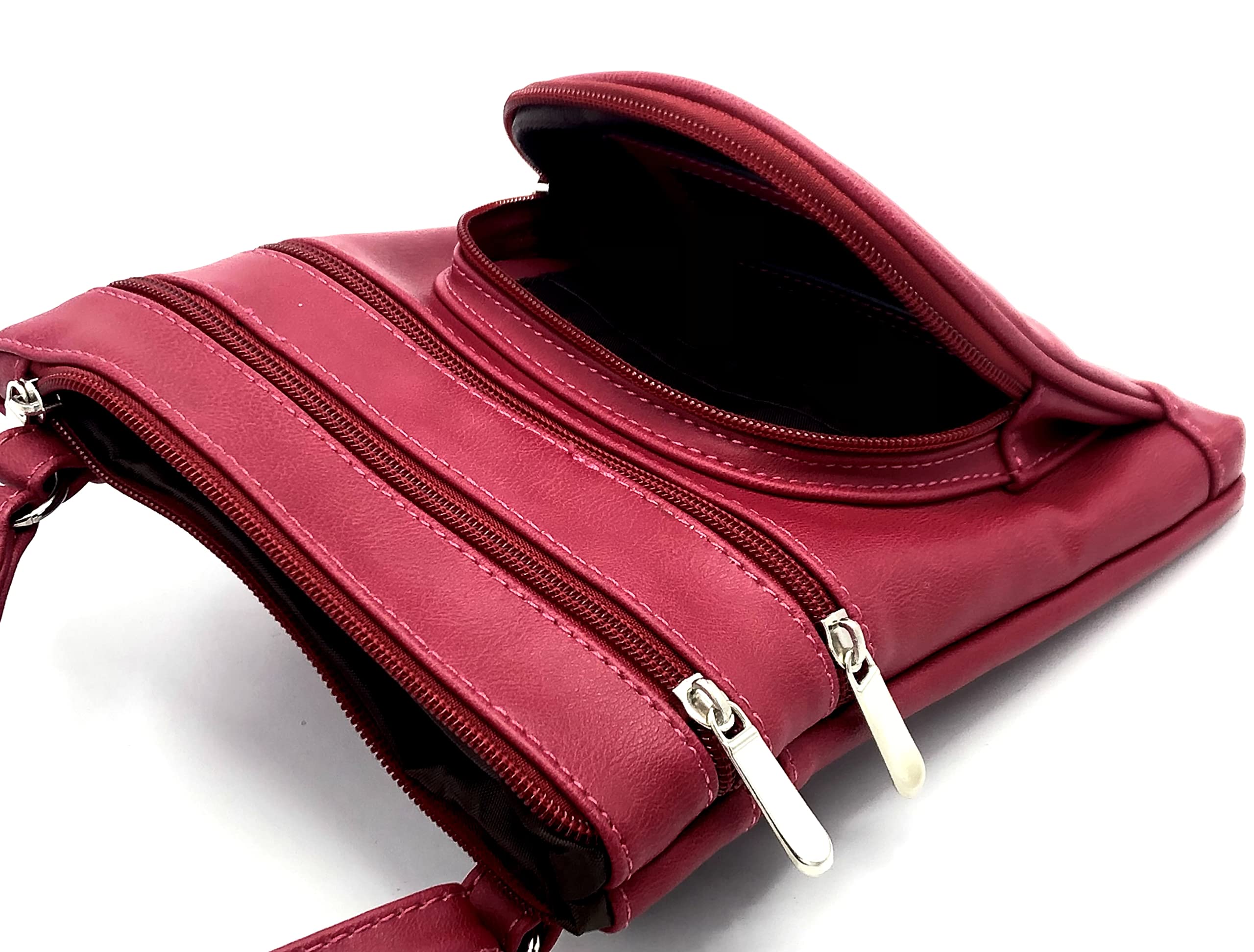 Goson Leather Hand Crafted Leather Small Crossbody Purse Handbag for Women