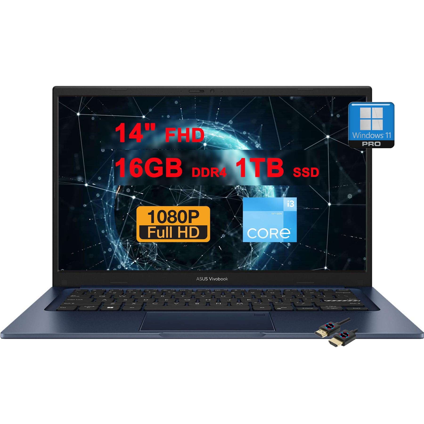 ASUS VivoBook 17 Business Laptop | 17.3" Full HD IPS Anti-glare | 12th Generation Intel 10-Core i3-1220P (>i5-1235U) | 8GB DDR4 512GB SSD | USB-C HDMI SonicMaster Win11Pro Silver
