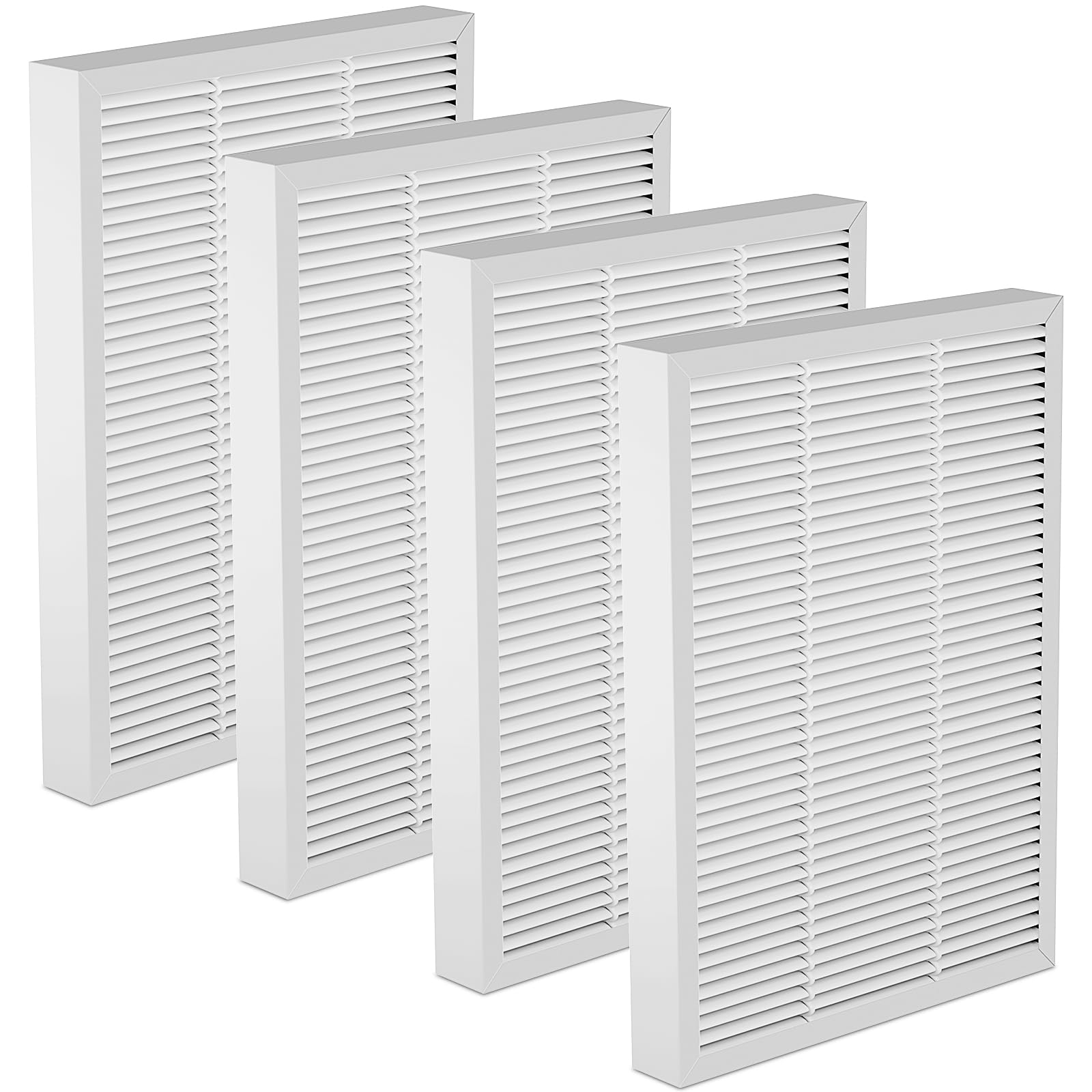 Borgodf 4 Pack F1 Air Filter Replacement Compatible with 3M Filtrete Air Puri-Fier Models FAP-T02WA-G1 FAP-T02-F1 FAP-C01-F1 FAP-C01BA-G1 FAP-ST02W and FAP-ST02N,Ture HEPA F1 Filter for Air Puri-Fier