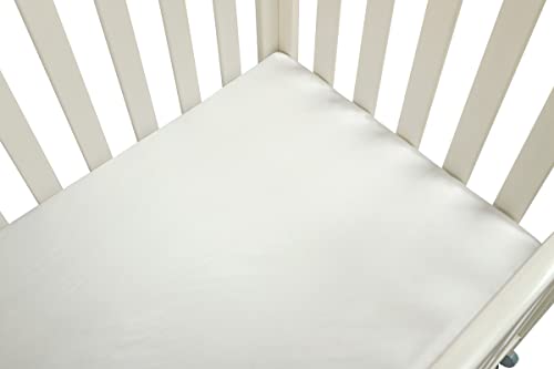 Satin Bassinet Sheet 2 Pack Ultra Soft Silk Compatible with Mika Micky Bedside Sleeper Fits Perfectly on 19 x 32 Inch Bed Side Sleeper Mattress Pad Protect for Baby Hair and Skin Grey White