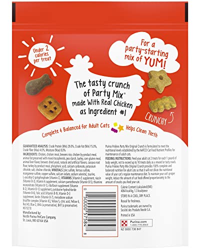 Purina Friskies Cat Treats Variety Pack, Party Mix Crunch Greatest Hits - 3 ct. Boxes