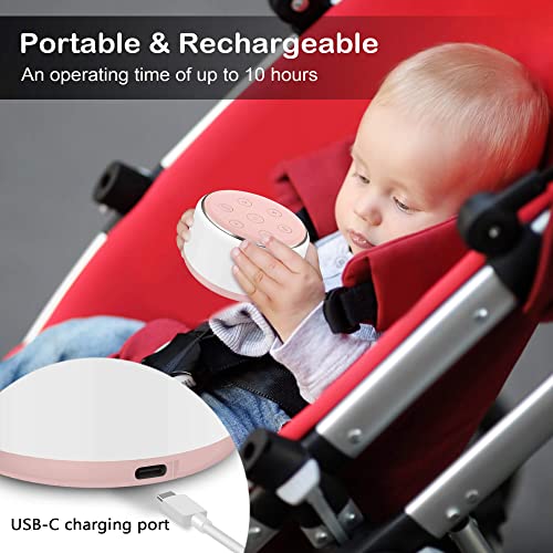 Sound Machine Baby for Sleeping β Portable White Noise Machine for Kids Adults with Night Light, 34 Soothing Noises, USB Rechargeable Sleep Machine for Nursery Lullaby