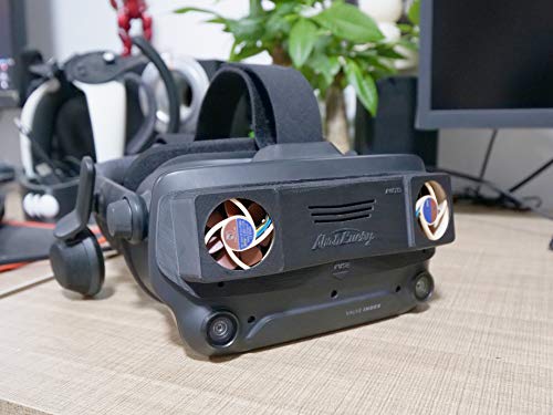 Auto Speed Control,Cooling and Radiator fan for Valve Index-Extends the life of Valve Index-Designed and 3D Printed VR games headset with USB