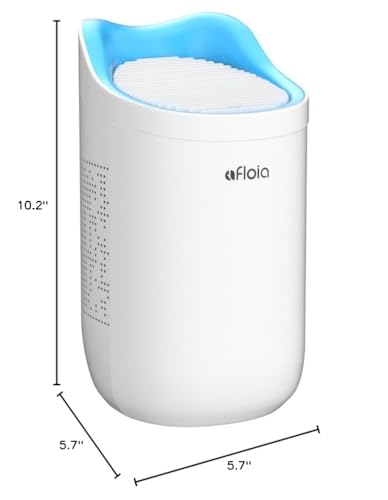 Mini Dehumidifier for Bathroom, Afloia Q3 Portable 20oz Dehumidifiers for 200 Sq.ft Auto-Off Compact Quieter Lighter Peltier Dehumidifier for Small Spaces [Cat Ear Design]