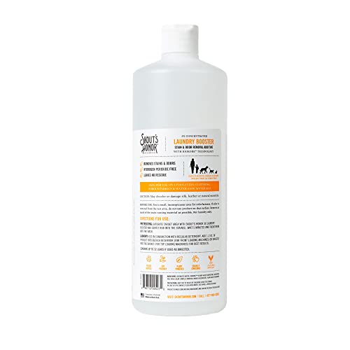 Skout’s Honor: Professional Strength Laundry Booster - Stain and Odor Removal Additive - 3x Concentrated Solution For Laundry Use - 32 oz.
