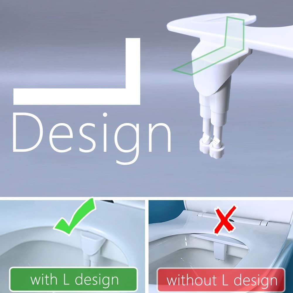 yghlh Bidet Attachment for Toilet Seat Non-Electric Bidet Fitting Sprayer Washing Self Cleaning, 1