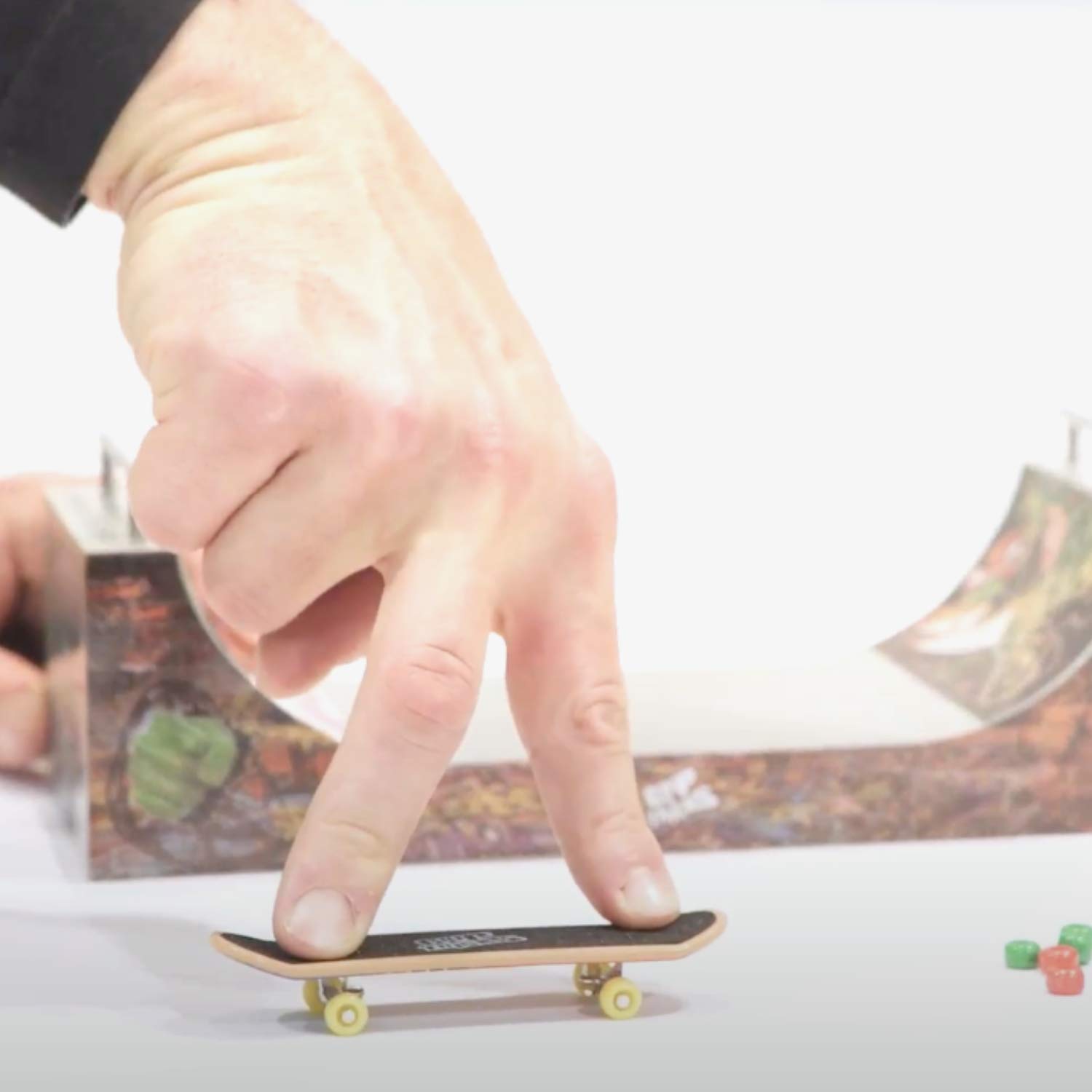 Grip and Tricks - 3 Finger Skates with Pro Fingerboard Tools and Toy Skateboards Accessories - Finger Skate Pack 3 - Finger Toy for Kids 6+ Years Old