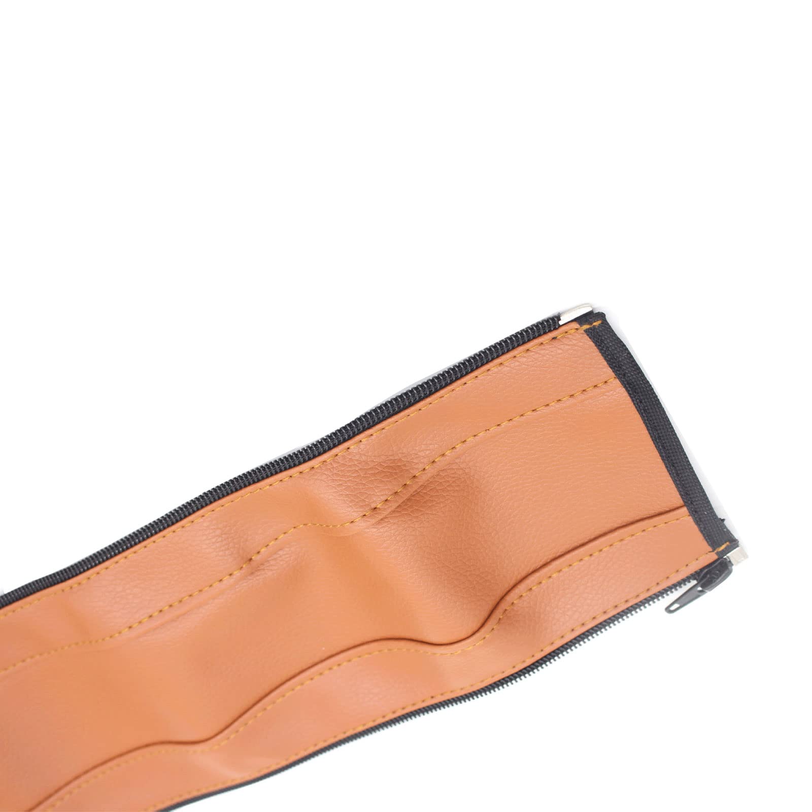 Baby Stroller Handle Cover,Baby Stroller Leather Handle Sleeve Cover,Removable Zipper PU Leather Bumper Handlebar (Brown)