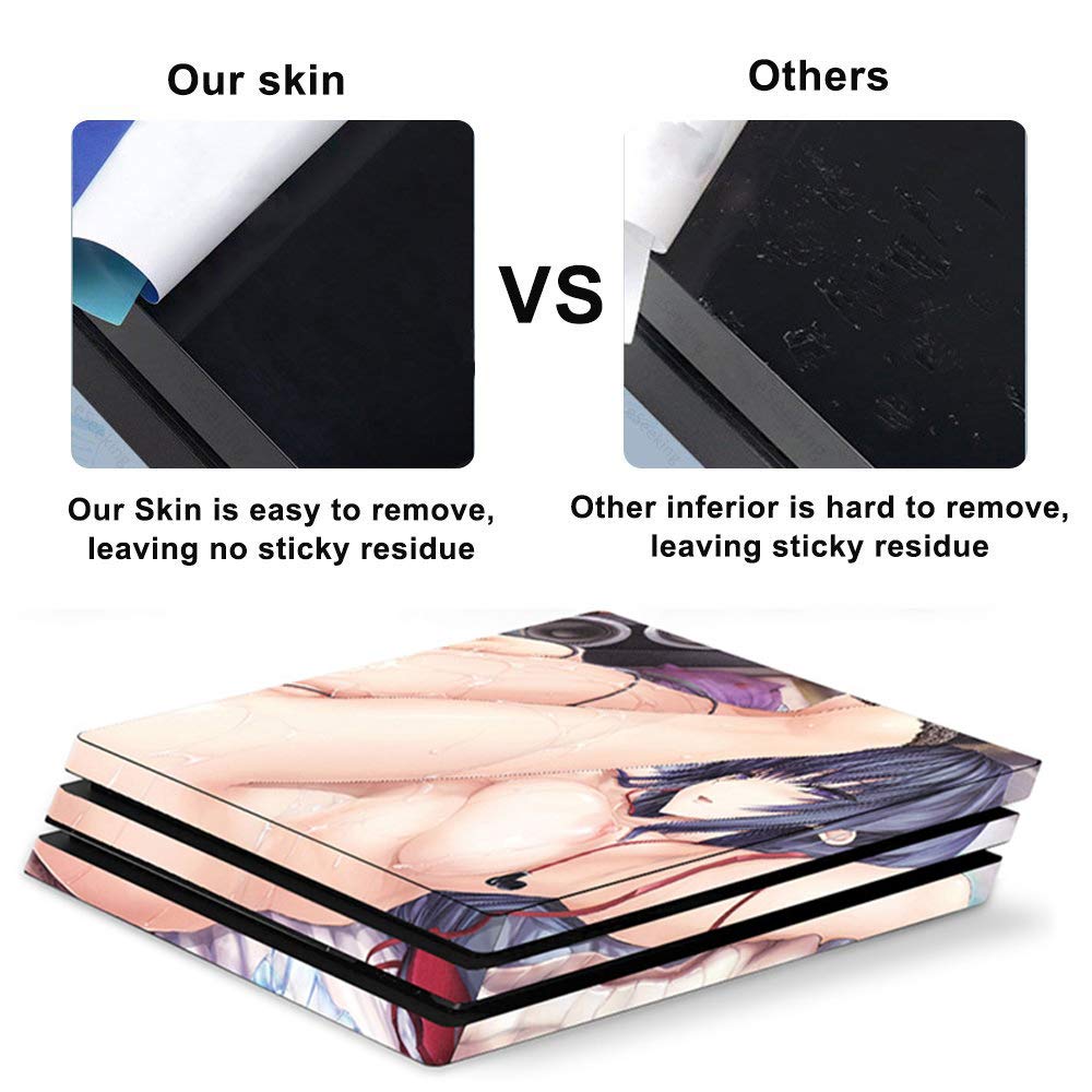 FYPRO Nude Girls Vinyl Decal Protective Skin Cover Sticker for Sony PlayStation4 Pro PS4 Console and 2 Dualshock Controllers (Fit PS4 Pro)