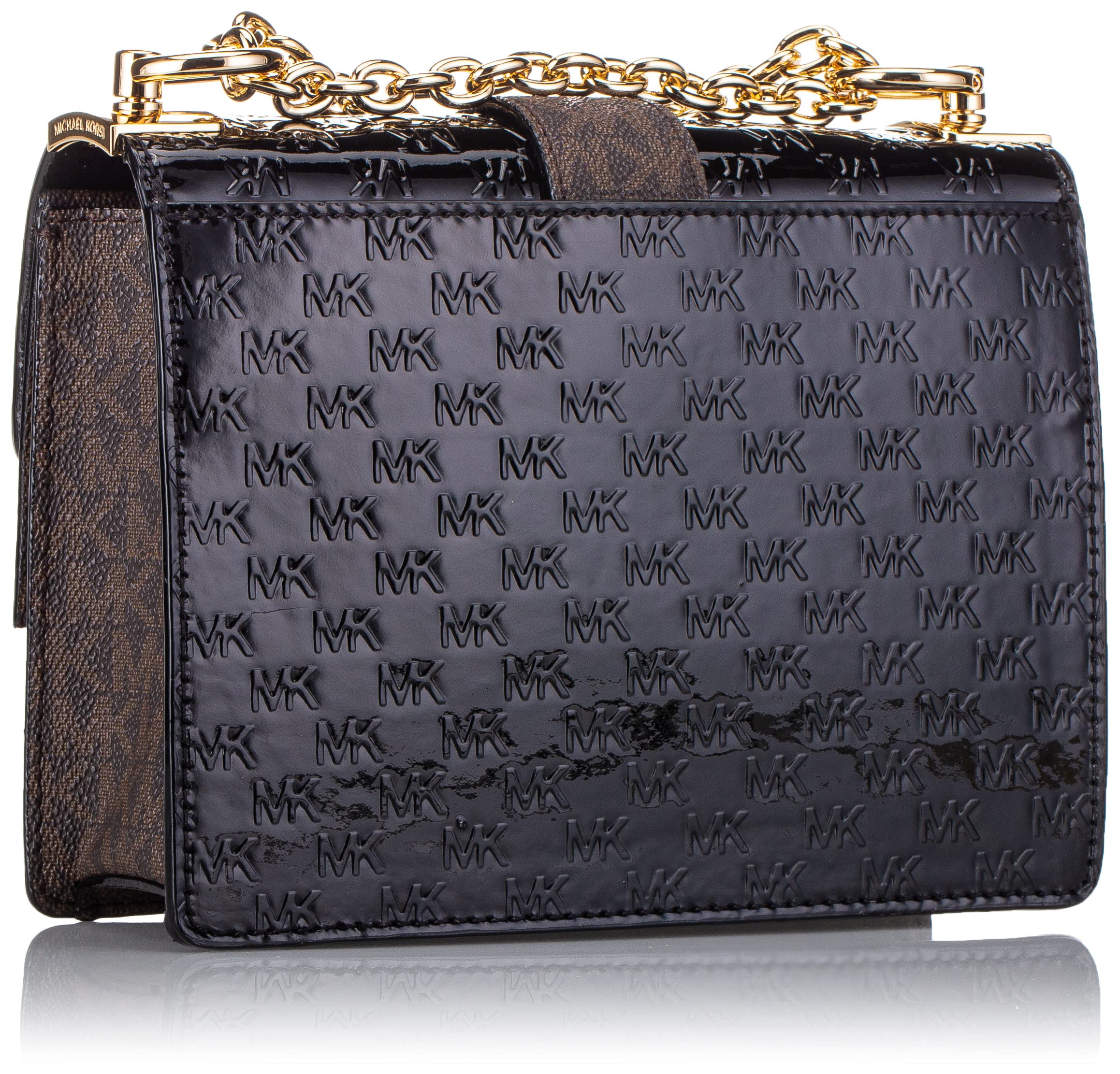 Greenwich Extra-Small Logo Embossed Patent Leather Crossbody Bag