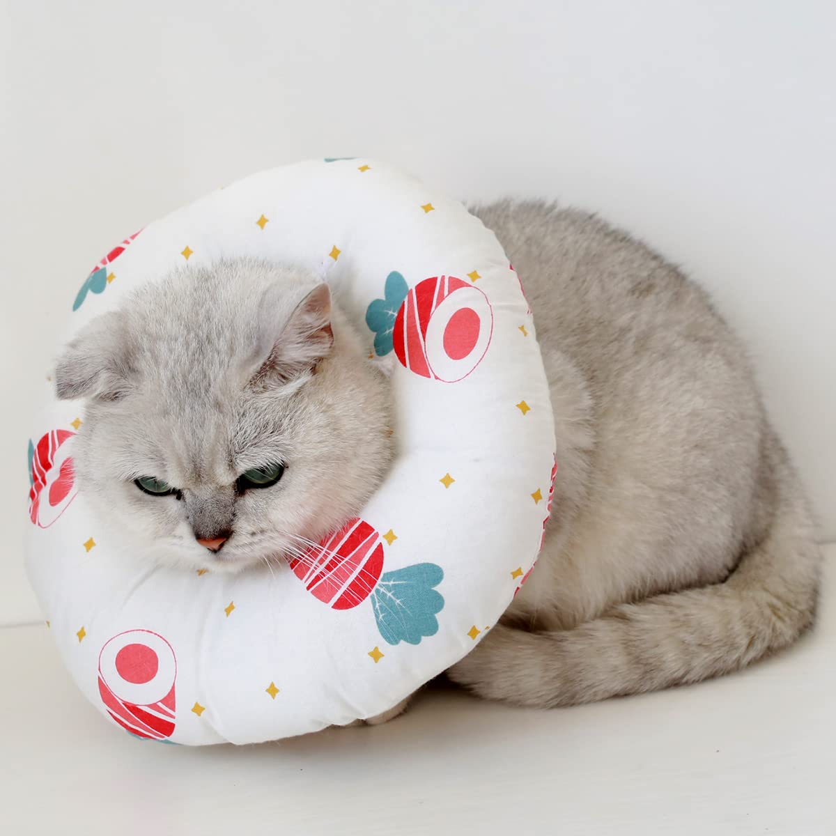 Recovery Collars & Cones (Pink cat(Medium))