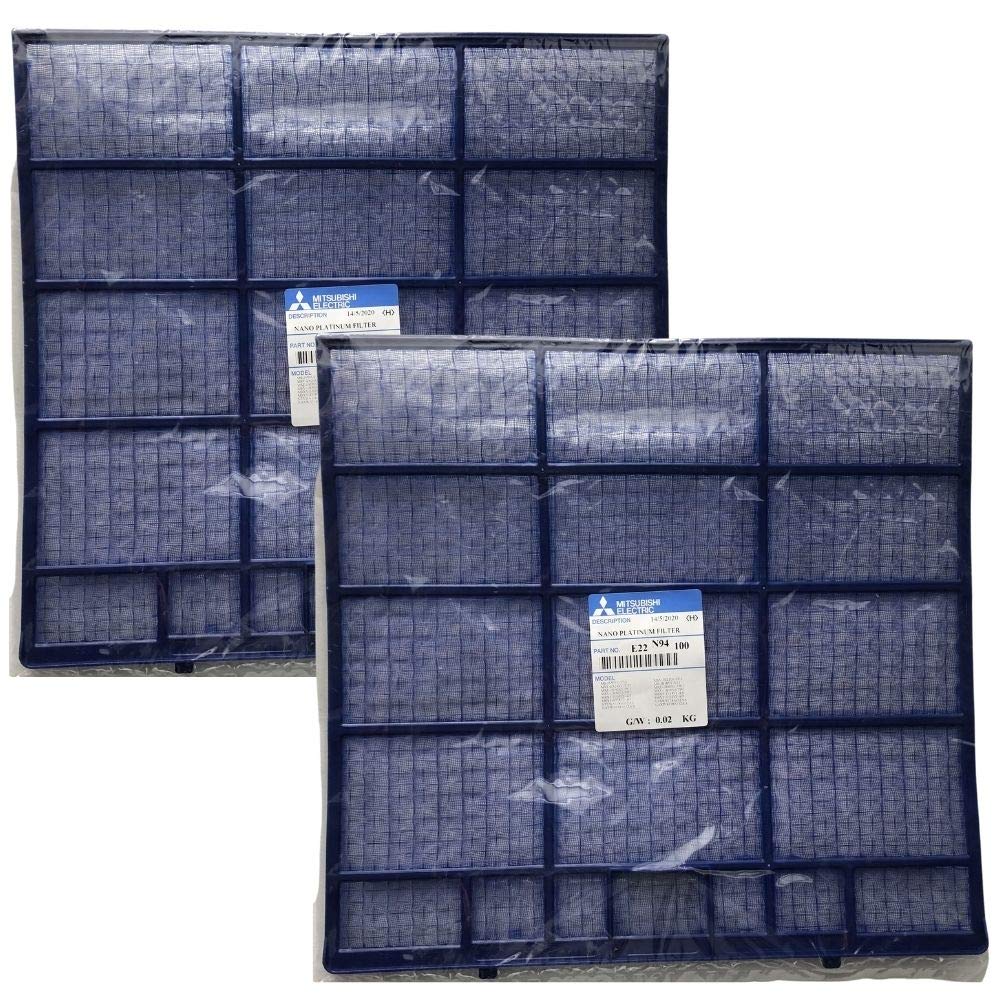 Mitsubishi Electric E12 N94 100 Nano Platinum Mini Split Filter 2-Pack *VERIFY UNIT COMPATIBILITY BEFORE ORDERING*