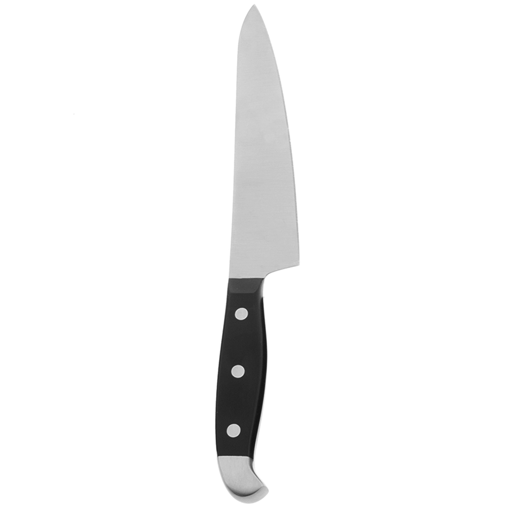 HENCKELS Statement Razor-Sharp 5-inch Compact Chef Knife, German Engineered Informed by 100+ Years of Mastery, Black/Stainless Steel