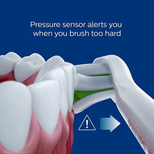 Philips Sonicare ProtectiveClean 6100 Rechargeable Electric Power Toothbrush, Frustration Free Packaging, White, HX6877/33