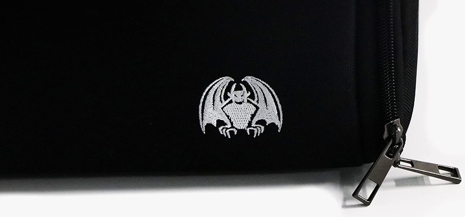 Grinning Gargoyle Miniature Storage Case - 80 Foam Slot Figurine Miniature Carrying Case - Minitures Carry Case with handle - Dungeons and Dragons Miniature Case - Wargame Carrying Case (4 Tray)