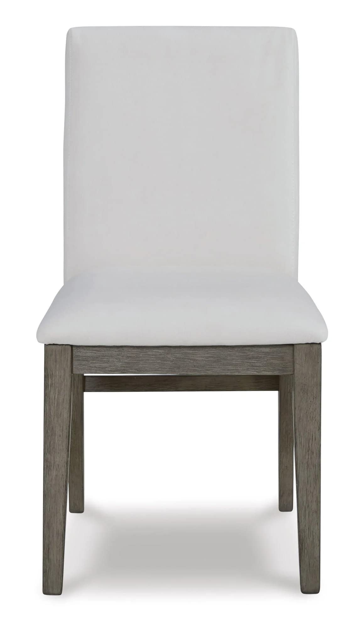 Ashley Furniture Anibecca Dining UPH Side Chair (2/CN), Gray/Off White