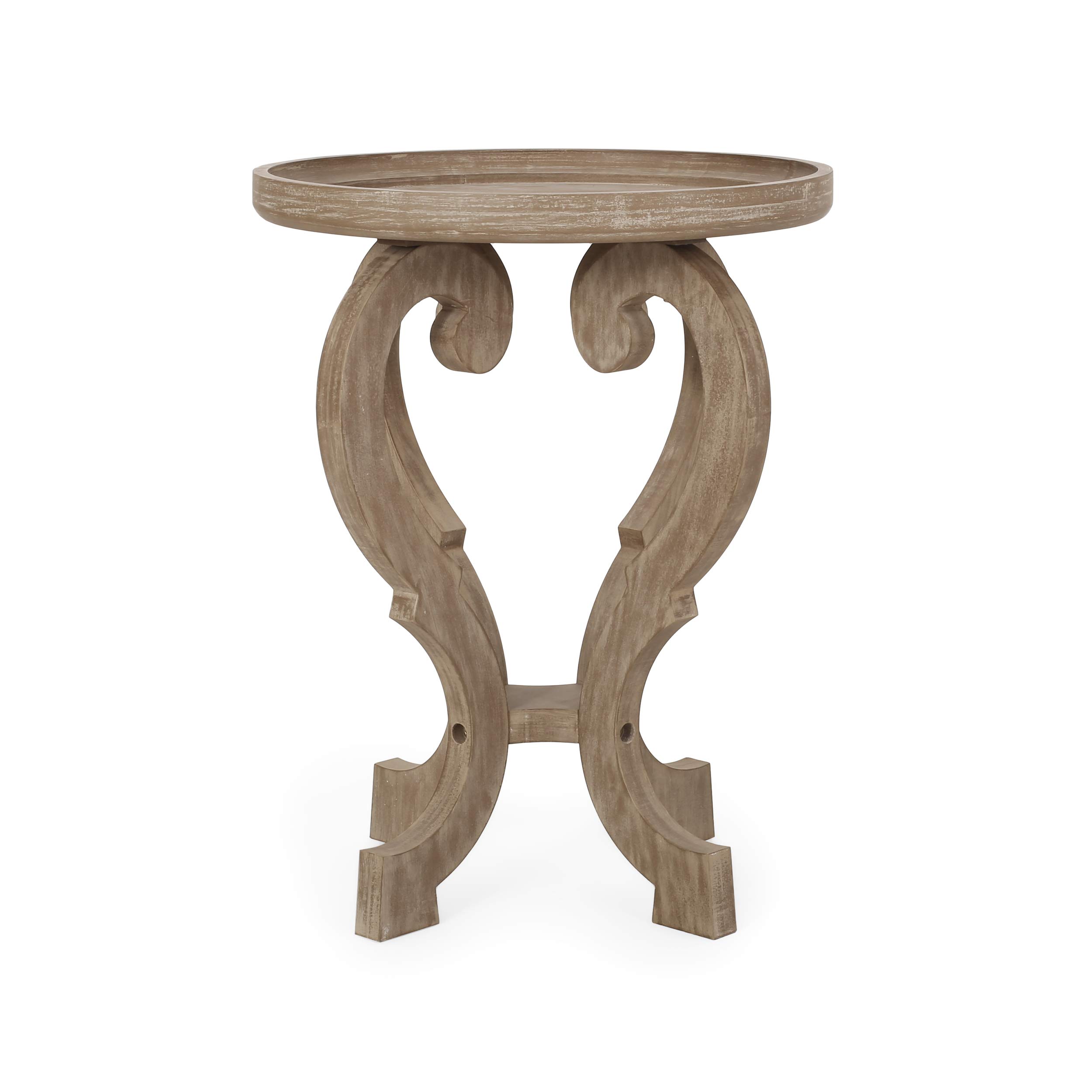 Christopher Knight Home Eleanor French Country Accent Table with Round Top, Natural