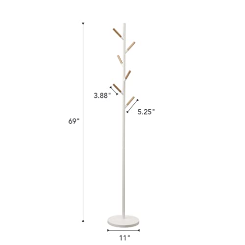 Yamazaki Home Hanger | Steel | Coat Rack, One Size, White