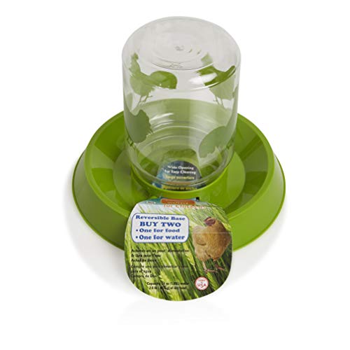 Lixit Reversible Waterers and Feeders for Chickens and Wild Birds (64 Ounce (Pack of 1))