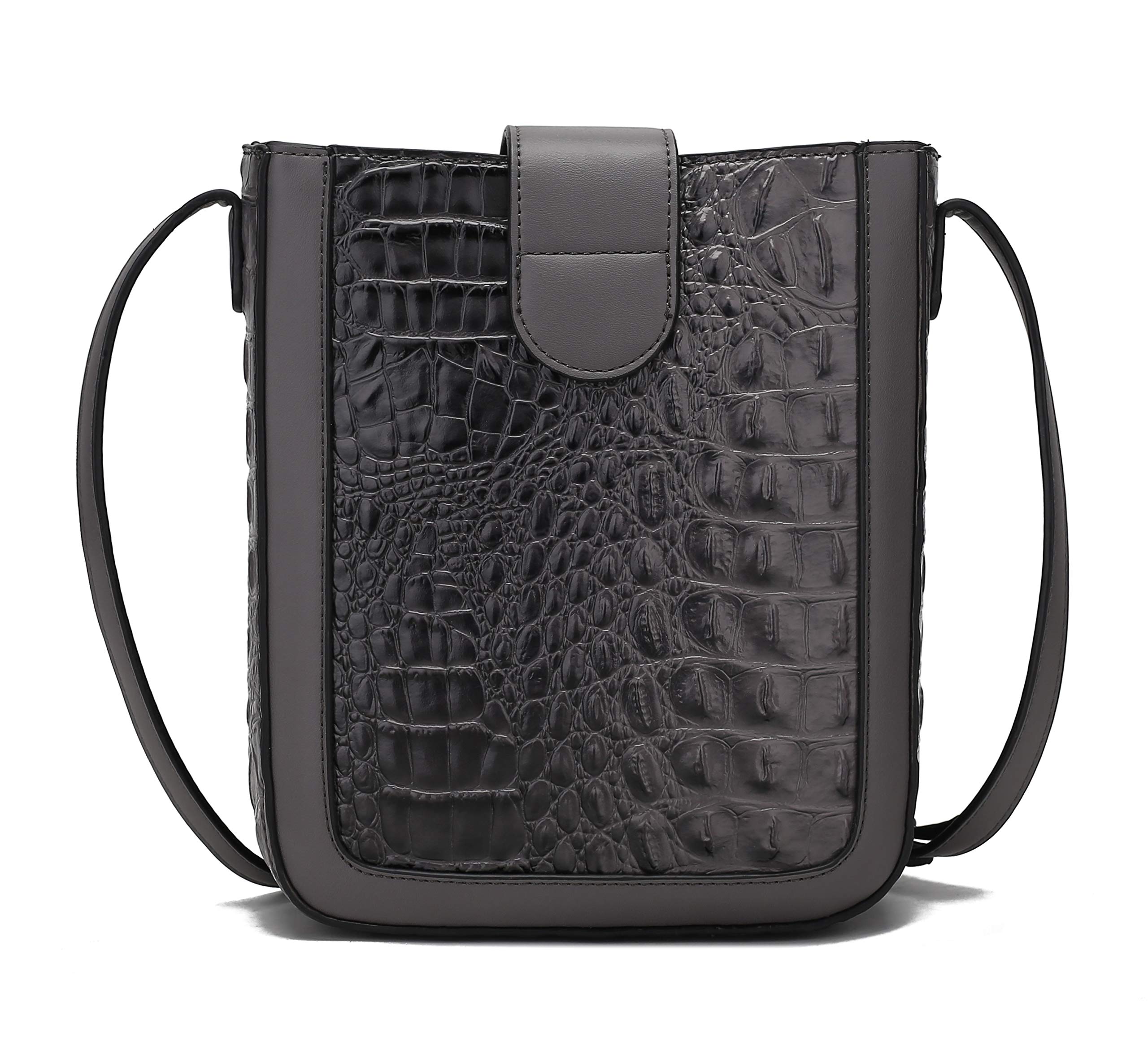 MKF Collection Crossbody Bag for Women Vegan Leather Shoulder Bag Handbag Purse By Mia K