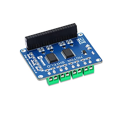 SB New Motorshield for Raspberry Pi 3,2,1 and Zero This Expansion Board can Control up to 4 Motors or 2 Stepper Motor, 2 IR sensors and a Single ultrasonic Sensor.