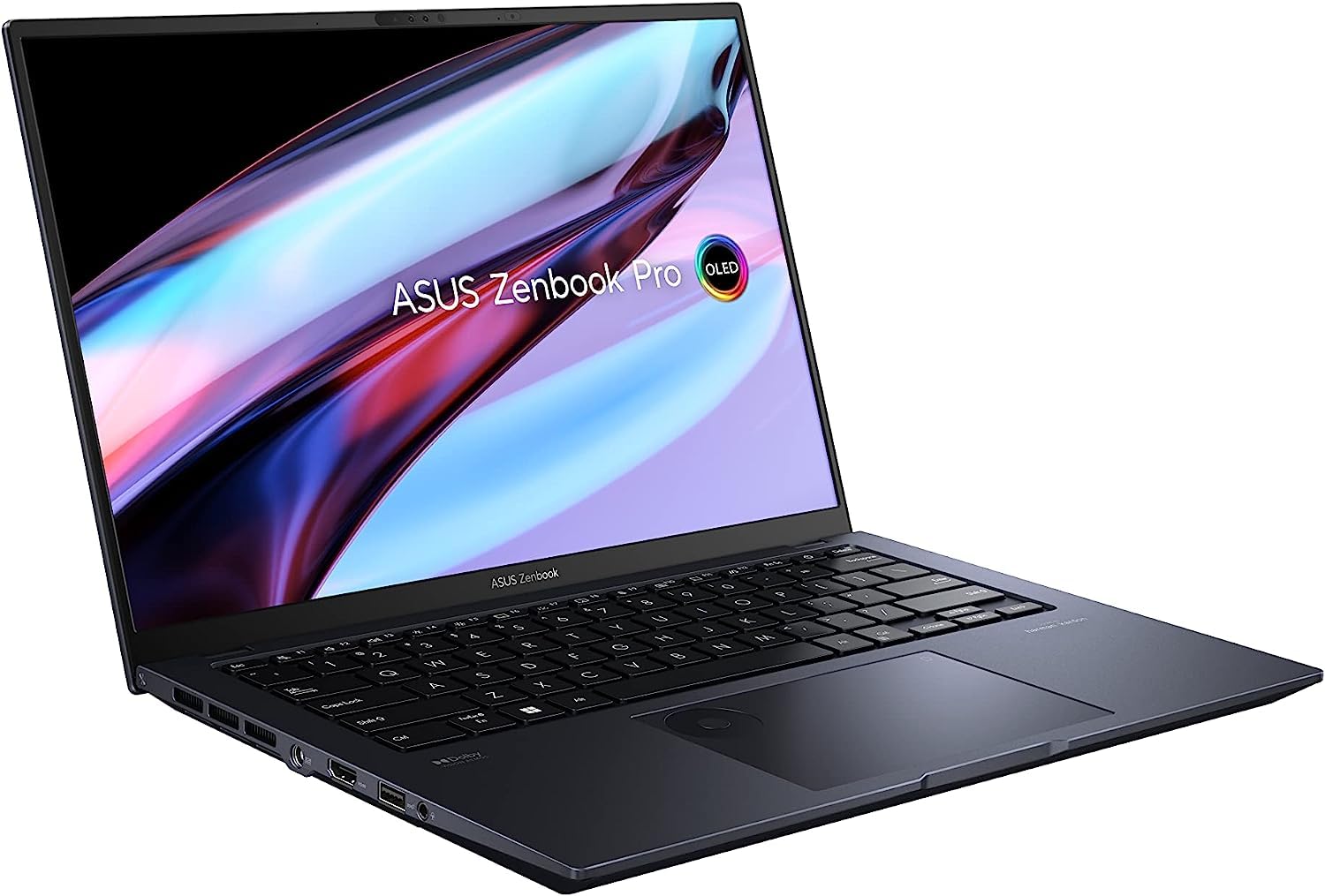 ASUS Zenbook Pro 14 OLED 14.0" 120Hz Touchscreen 2.8K (Intel i9-13900H 14-Core CPU, 32GB DDR5, 2TB PCIe SSD, GeForce RTX 4060 8GB, Backlit KYB, Thunderbolt 4, WiFi 6E, Win 11 Home) w/Dockztorm Hub