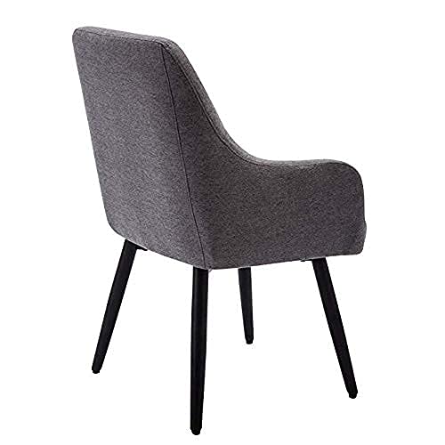 Yongchuang Swivel Dining Chairs Set of 2 Upholstered Living Room Chairs Office Desk Arm Chair Modern Accent Chair Gray